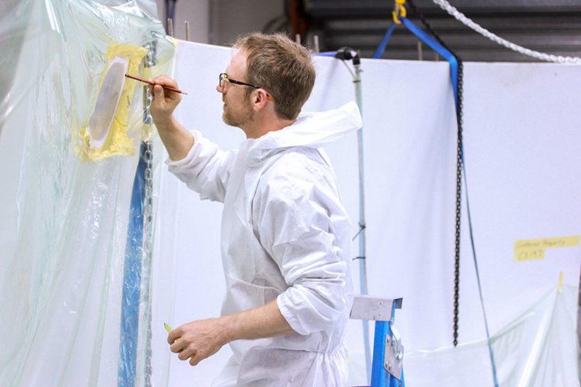 Repair of fibre glass composite radar structure - Advanced Composite ...