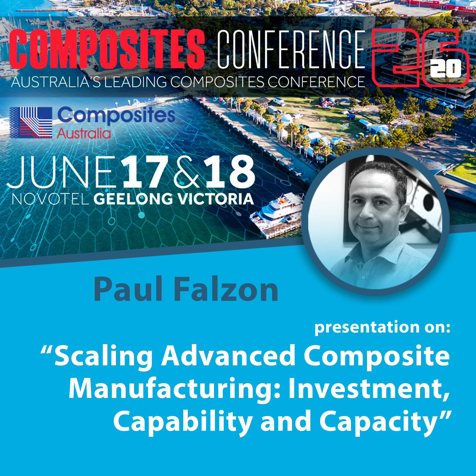 Paul Falzon presenting at Composites Australia Conference 2026 in ...